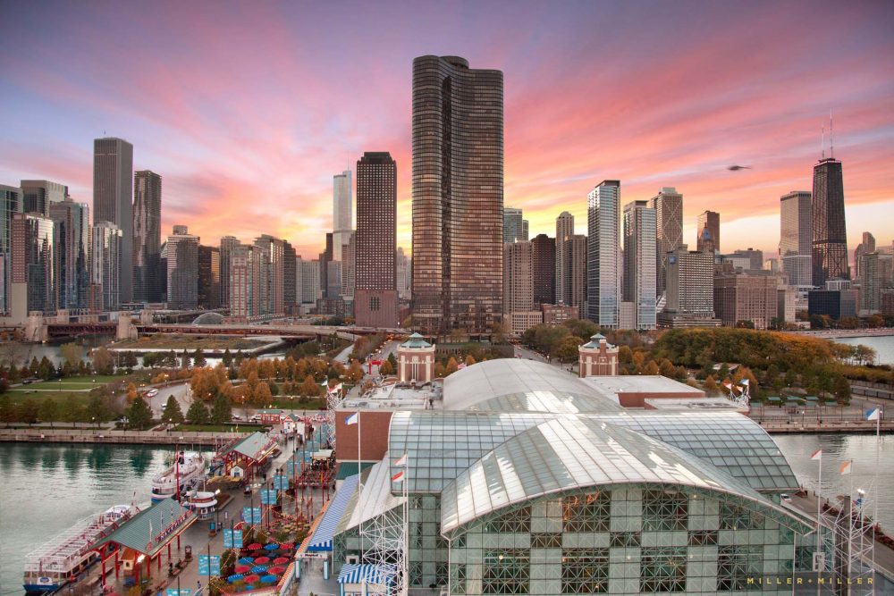 Photos of Skyline View from Top of Centennial Wheel Navy Pier Chicago ...