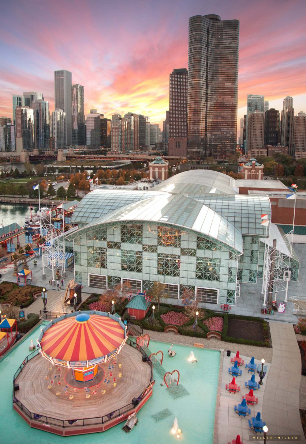 Photos of Skyline View from Top of Centennial Wheel Navy Pier Chicago ...